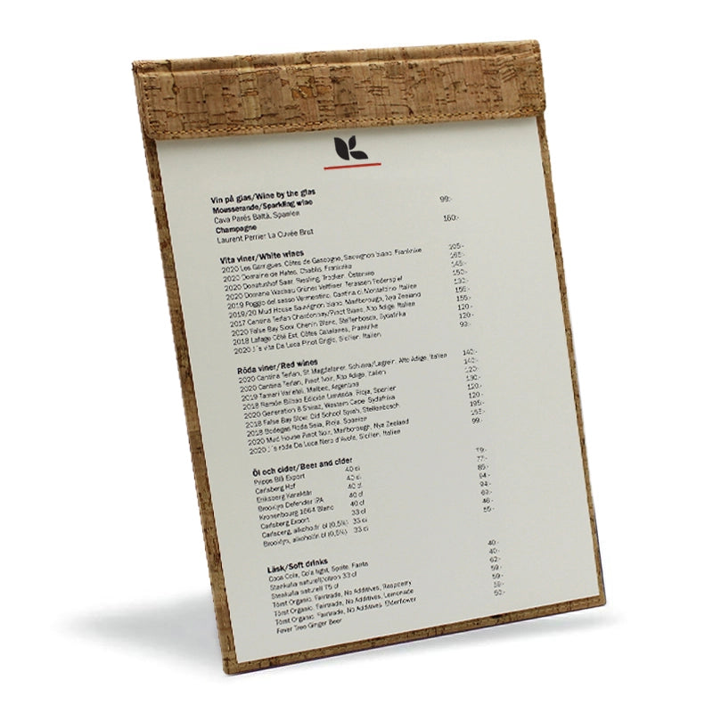 MENU BOARDS | CORK | CHAMPAGNE